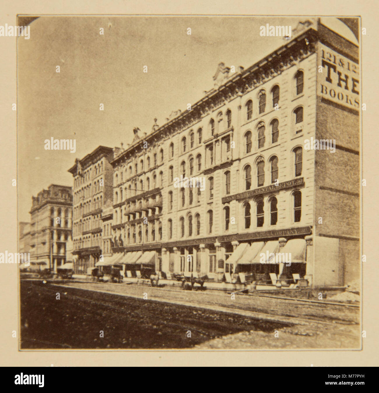 Chicago pre-fire, Booksellers Row (NBY 1438 Stock Photo - Alamy