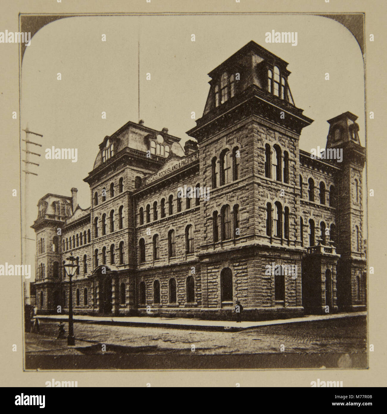 Chicago pre-fire, Michigan Southern Depot (NBY 1360 Stock Photo - Alamy