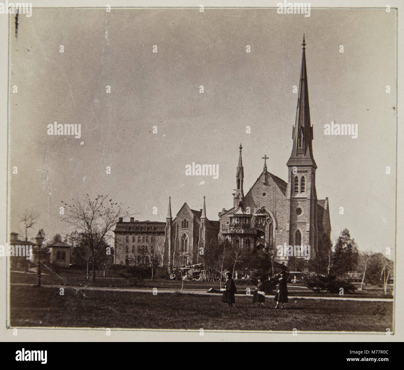 View of the Minnesota Park Congregational Church in Chicago before the ...