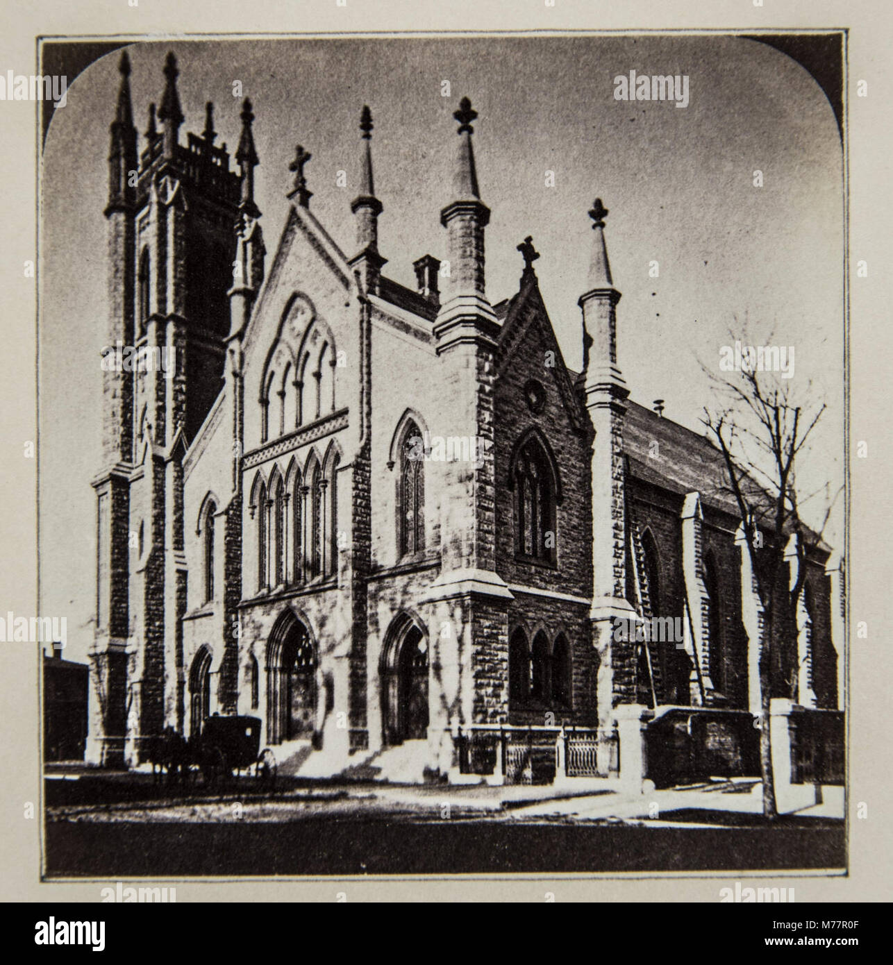 A photograph of St. James Church in Chicago before the Great Chicago ...