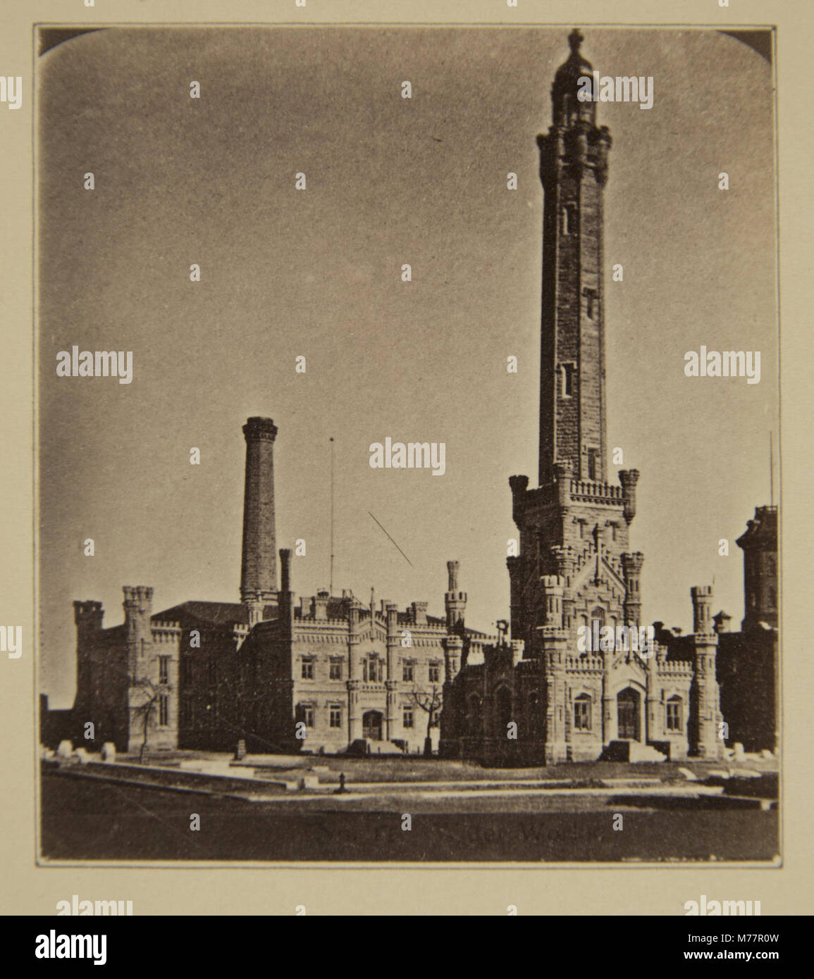 Chicago pre-fire, Water Works (NBY 1382 Stock Photo - Alamy