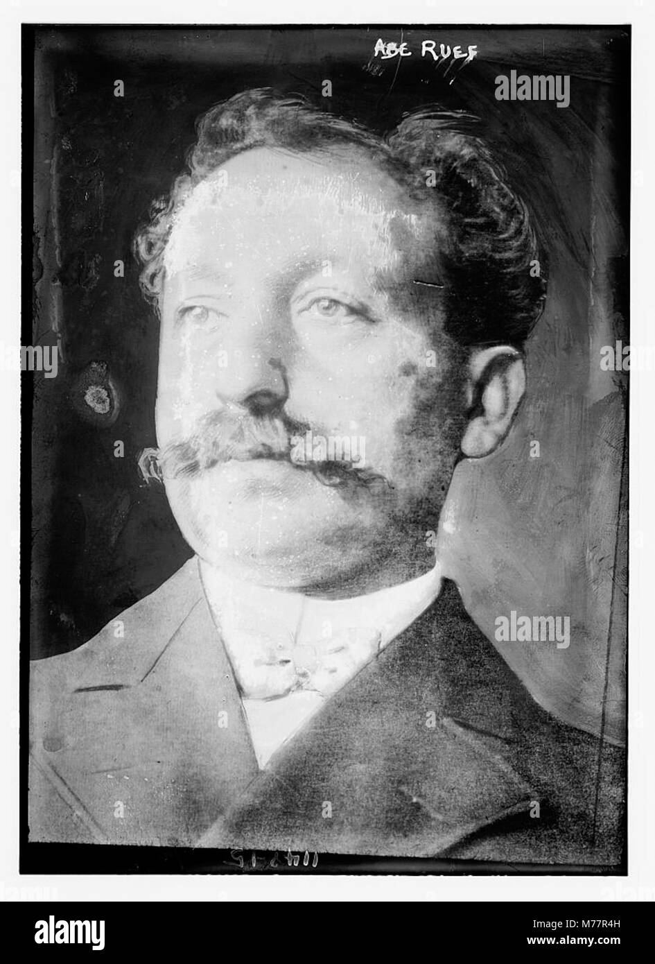 A portrait of Abe Ruef, a prominent political figure in early 20th ...