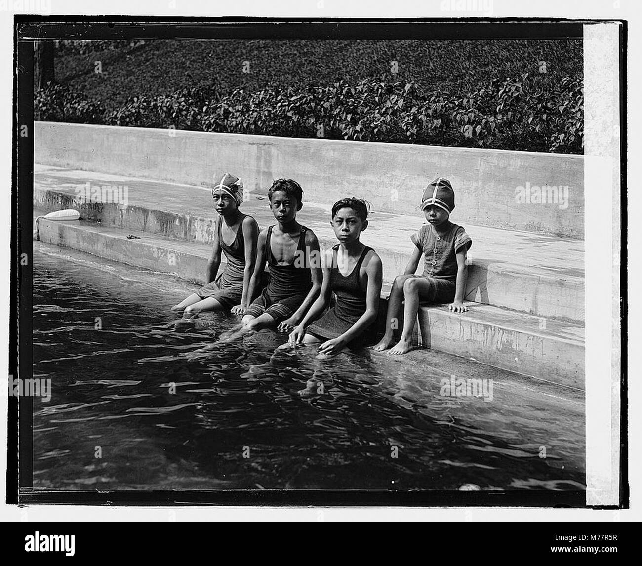 A historic photograph taken on August 2, 1922, depicting the children ...