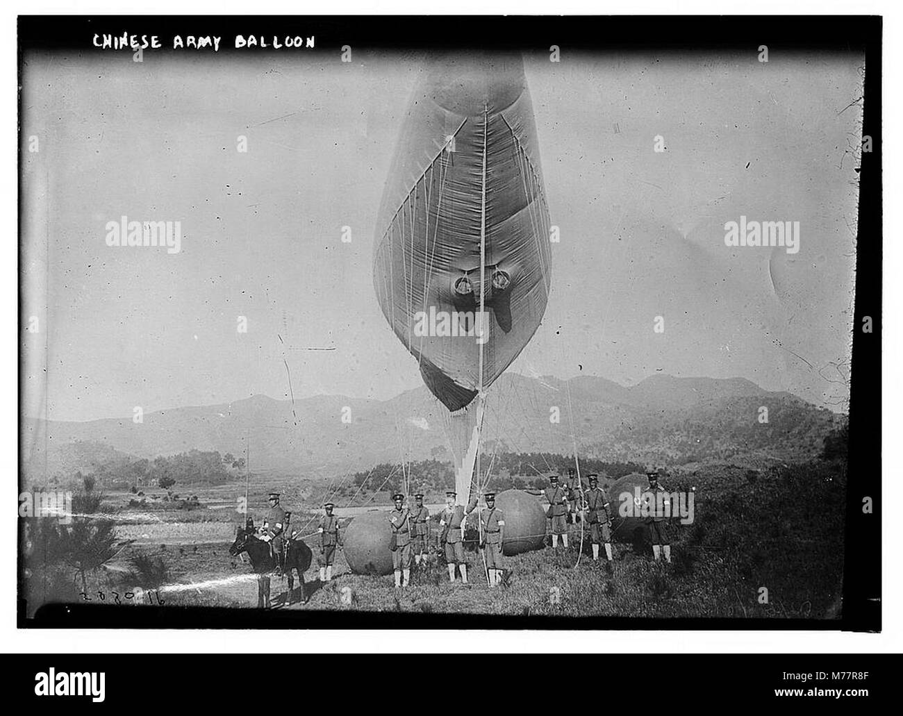 This image shows a Chinese military balloon, illustrating its use ...