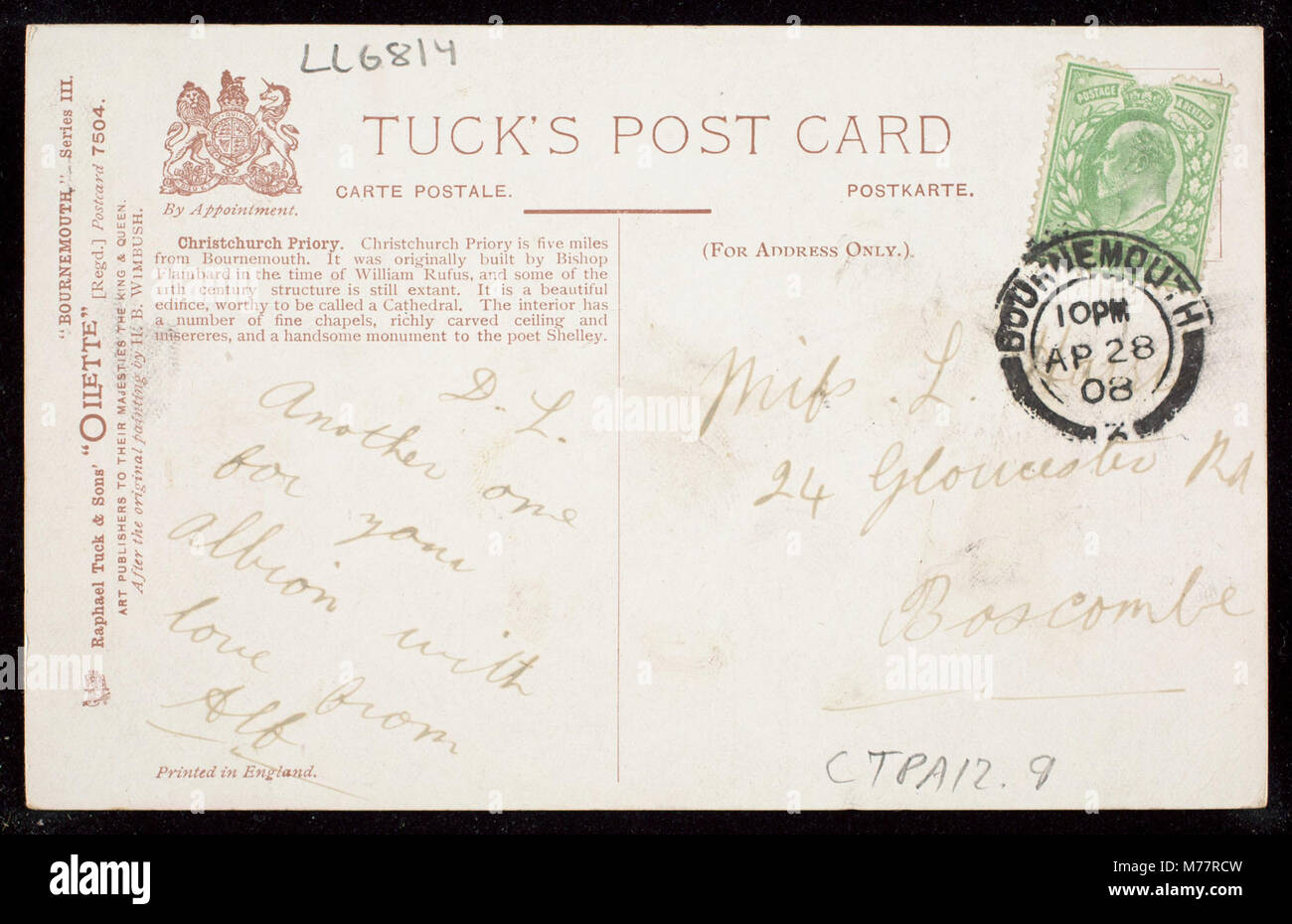 A photograph of Christchurch Priory, an iconic religious building known ...