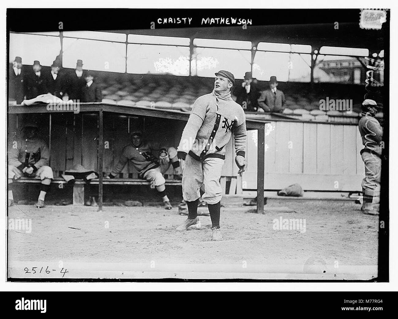This photograph shows Christy Mathewson, one of the most famous ...