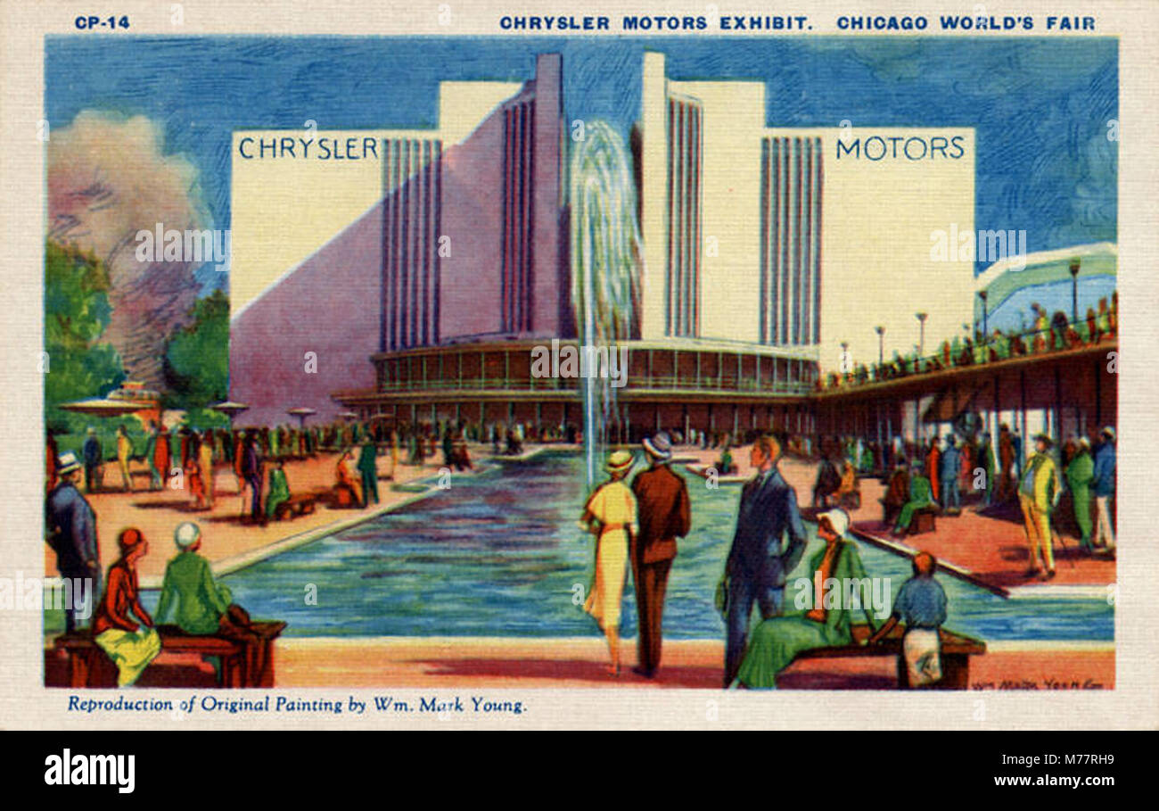 Chrysler Motors Exhibit, Chicago Worlds Fair (NBY 415553 Stock Photo ...