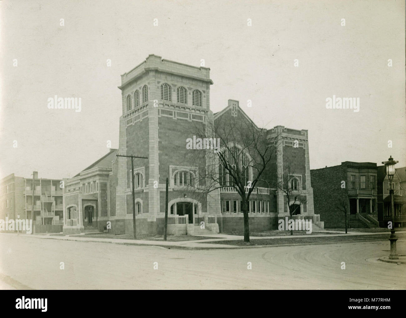 Church building, Chicago, early 20th century (NBY 955 Stock Photo - Alamy