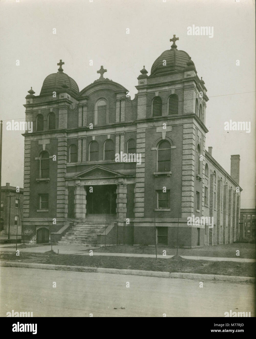 This early 20th-century photograph shows the Church of Saint ...