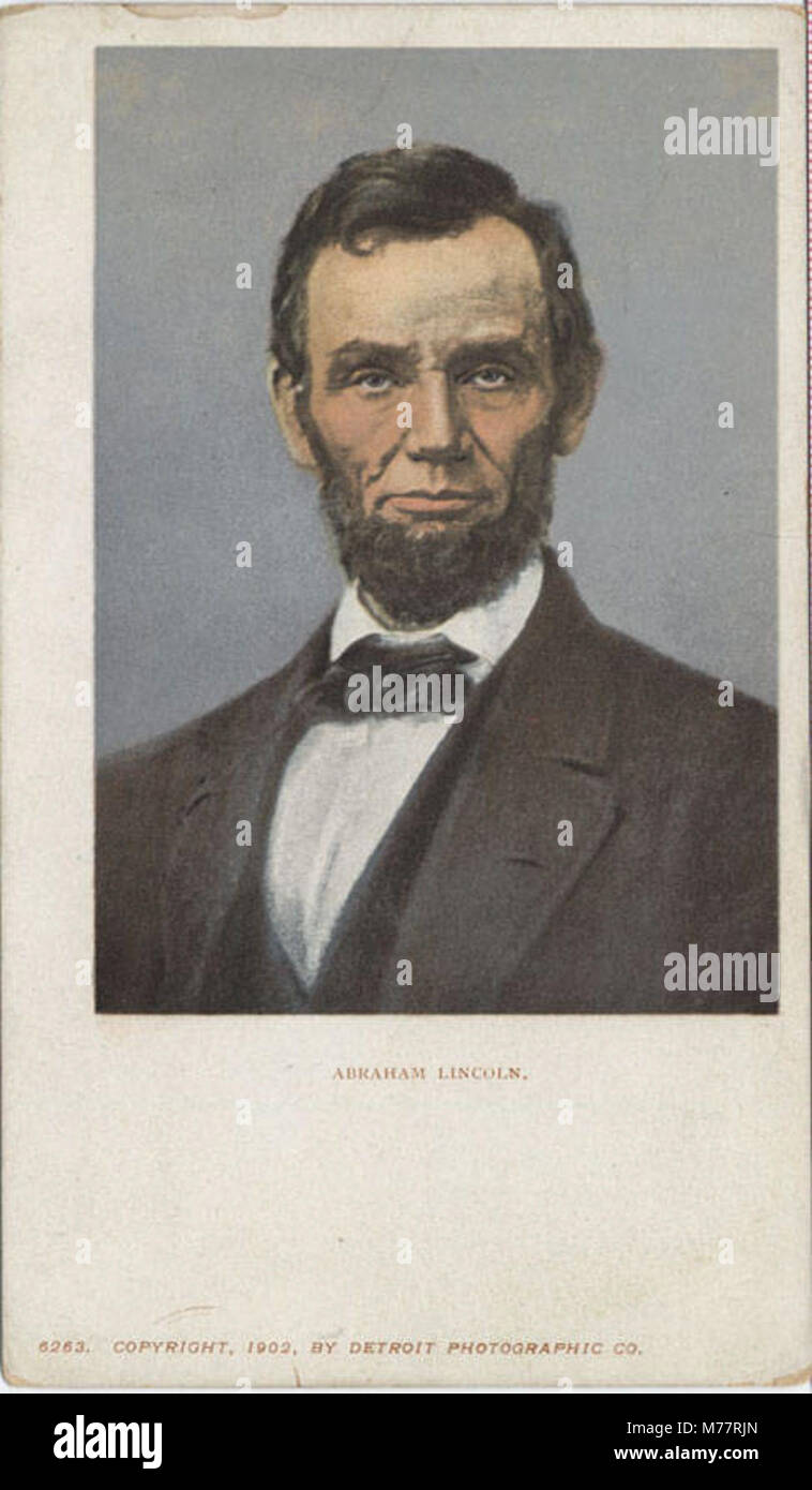 This image is a well-known portrait of Abraham Lincoln, the 16th ...