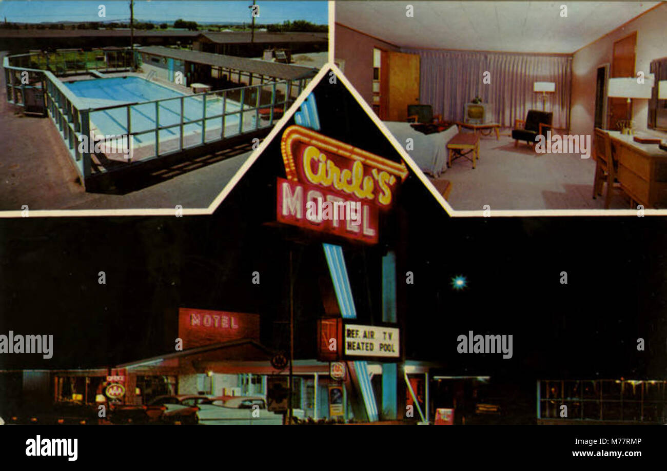 The Circle S Motel, owned by Ken and Billie Dunlap, is depicted in this ...