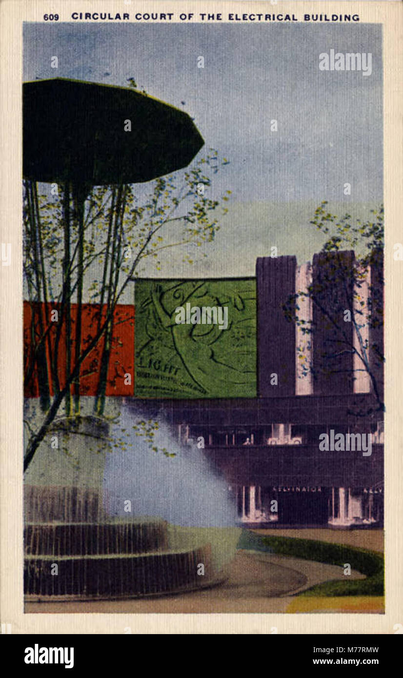 The Circular Court of the Electrical Building features architectural ...