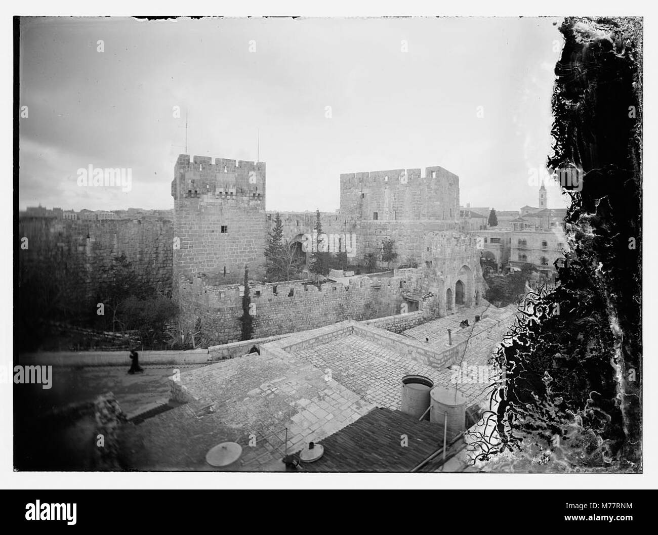 David citadel jerusalem israel Black and White Stock Photos & Images ...