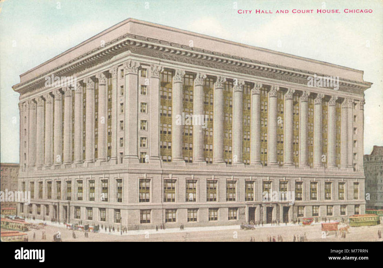 This image depicts City Hall and the Court House, showcasing the ...