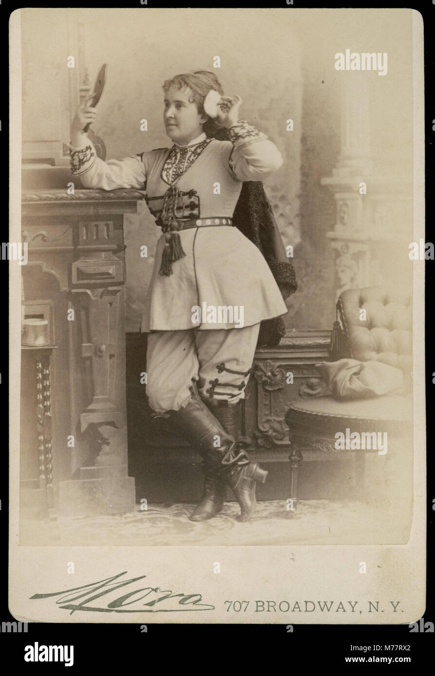 Clara Louise Kellogg, renowned opera singer, is depicted in costume for ...