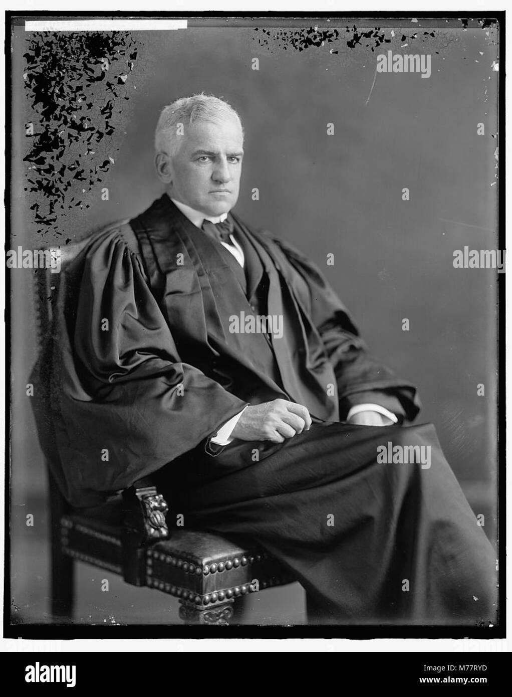 This is a formal portrait of Justice J. Clark, a key figure in the U.S ...