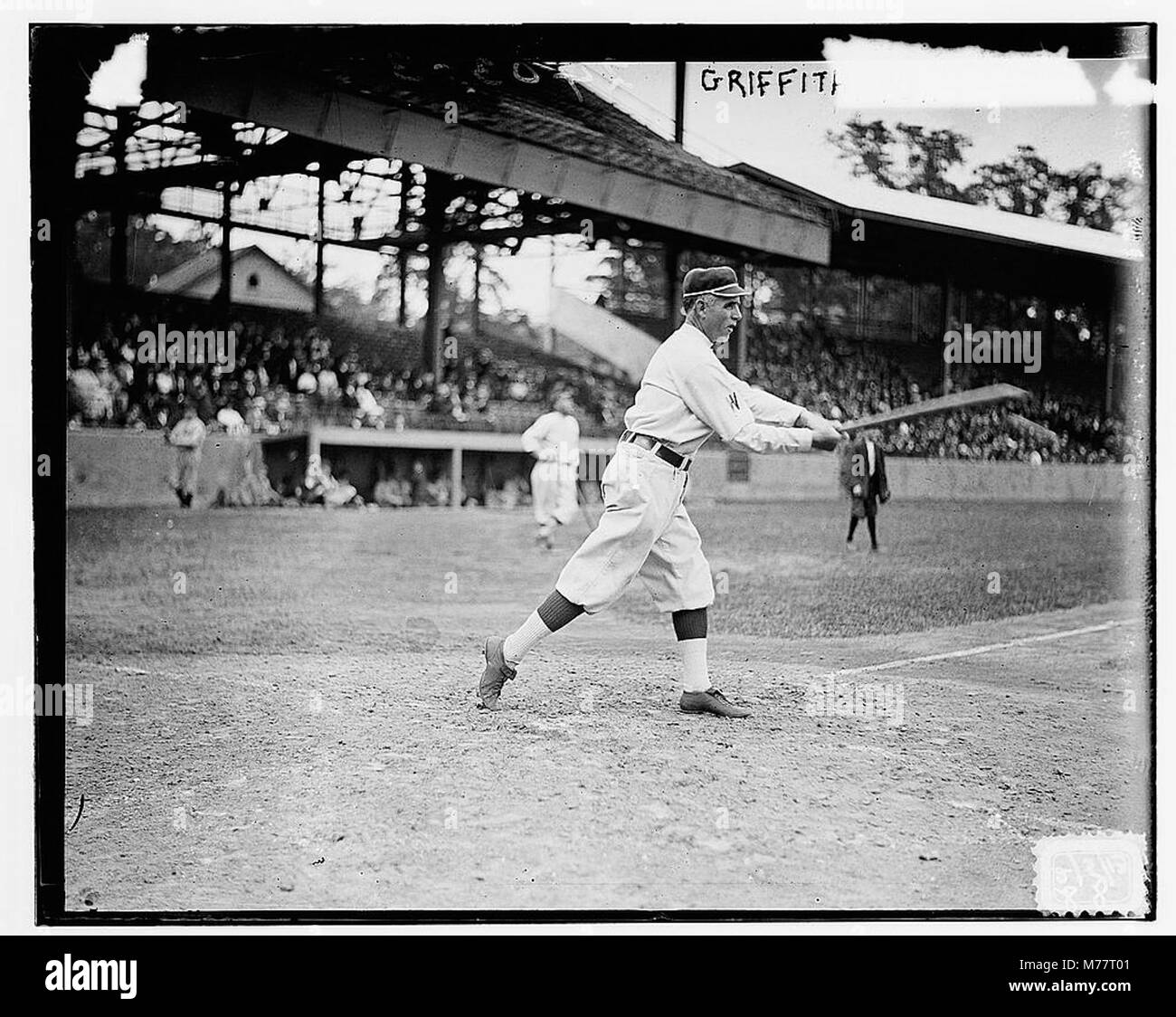 A historical image of Clark Griffith at National Park, Washington, D.C ...