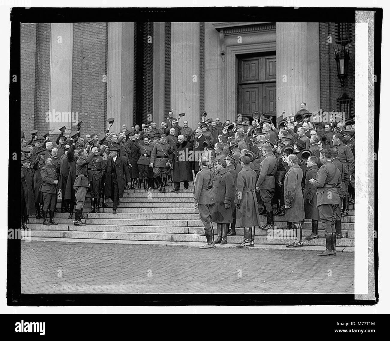 This photograph shows Georges Clemenceau, the French Prime Minister ...