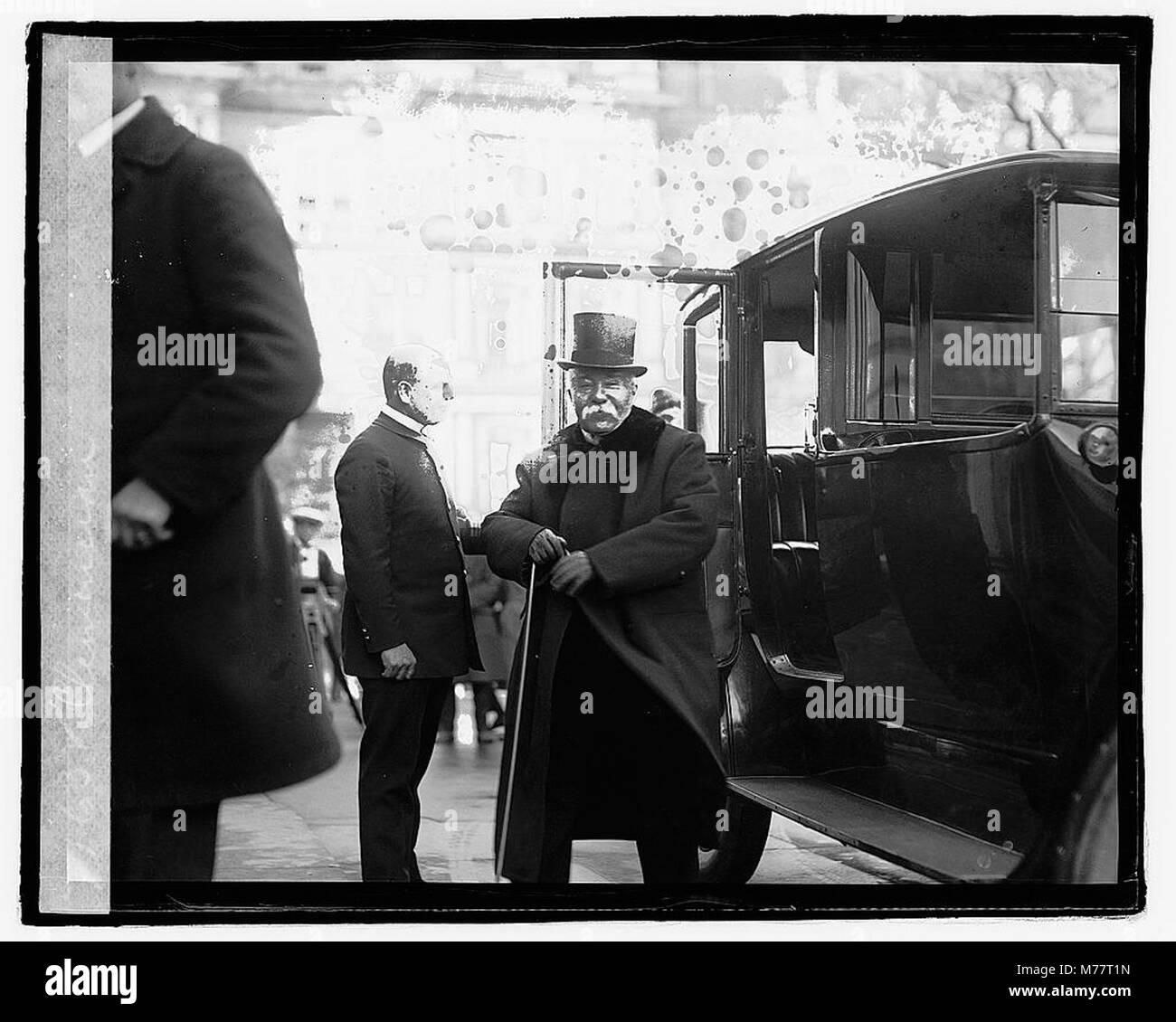 A photograph or portrait of Clemenceau, a French political figure known ...