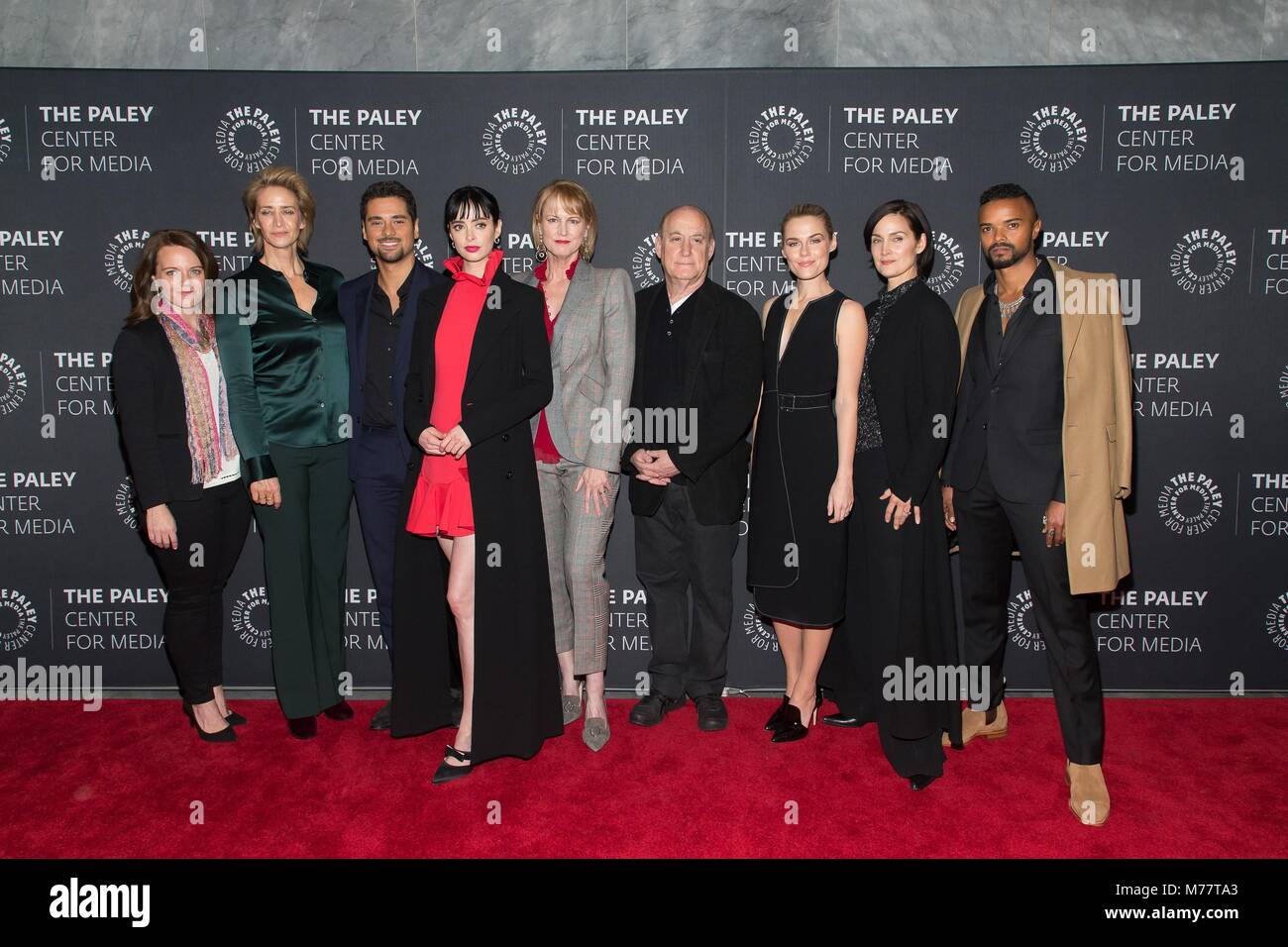 New York, NY, USA. 8th Mar, 2018. Allie Goss, Janet McTeer, J.R ...