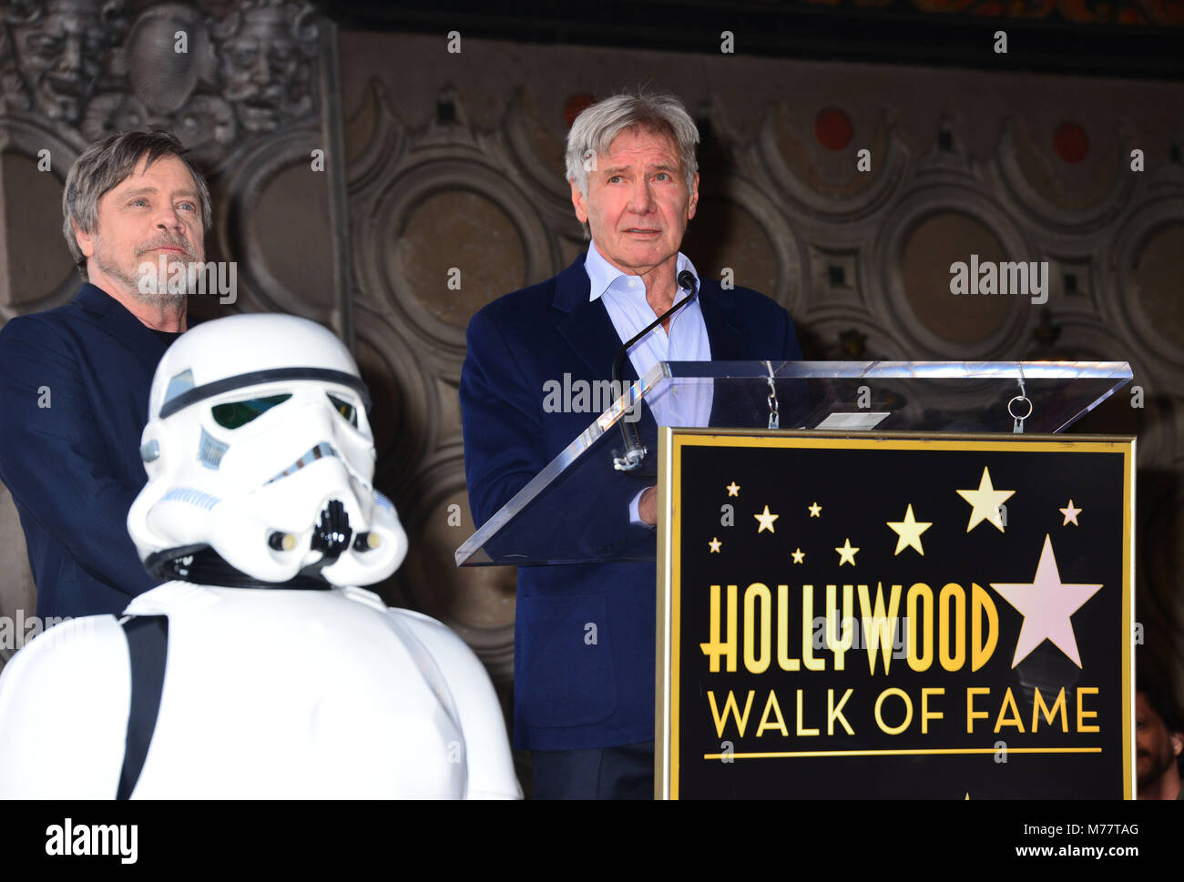 Hollywood, California, USA. 8th March, 2018. Mark Hamill is honored ...
