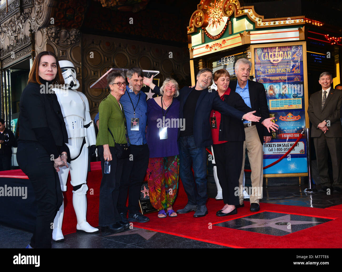 Hollywood, California, USA. 8th March, 2018. Mark Hamill is honored ...