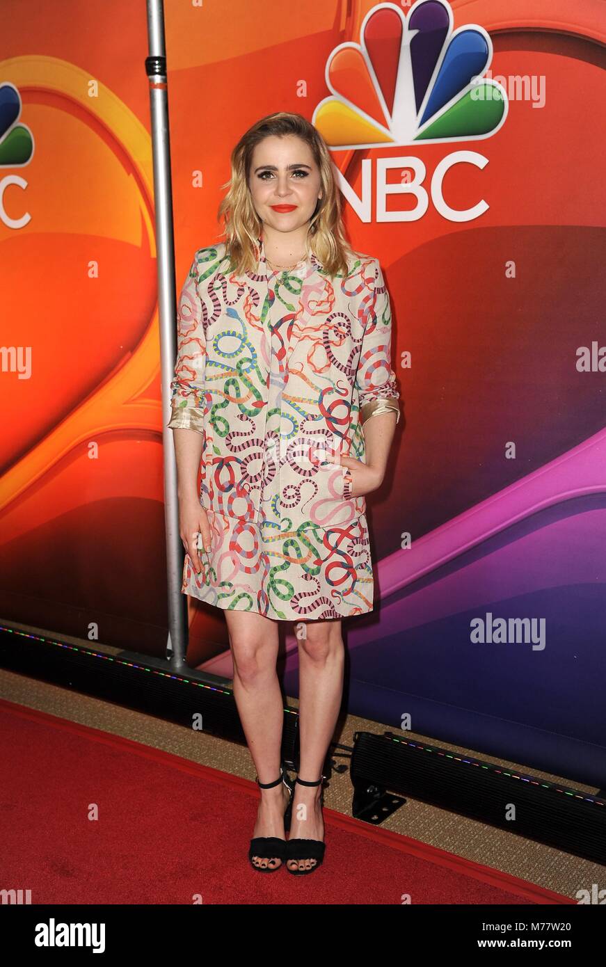 New York, NY, USA. 8th Mar, 2018. Mae Whitman at arrivals for 2018 NBC ...
