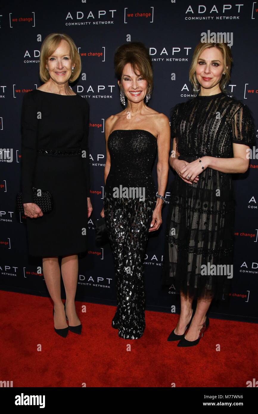 New York, NY, USA. 8th Mar, 2018. Judy Woodruff, Susan Lucci, Cara ...