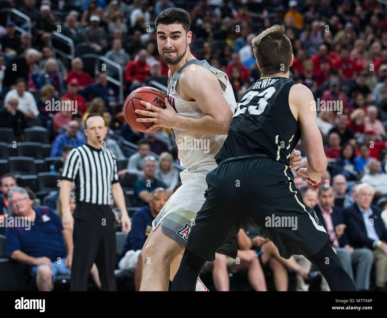 Mar 08 2018 Las Vegas, NV, U.S.A. Arizona center Dusan Ristic (14 ...