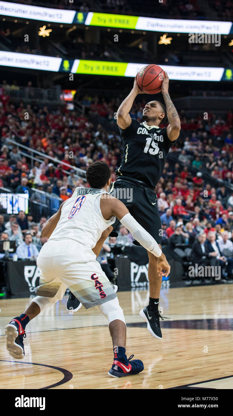 Mar 08 2018 Las Vegas, NV, U.S.A. Colorado guard Dominique Collier (15 ...