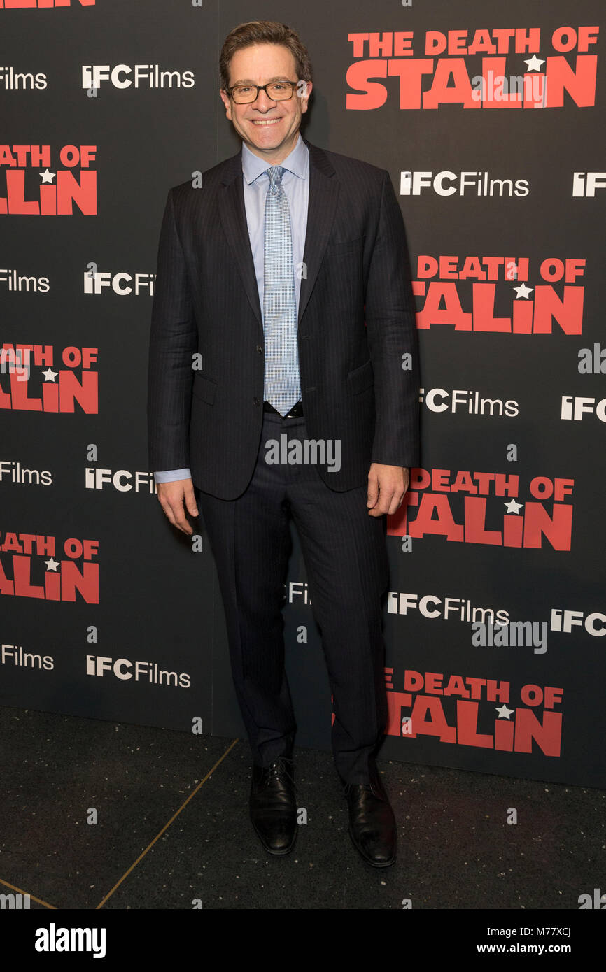 New York, NY - March 8, 2018: Dr. Julian Zelizer attends New York premiere of IFC Film Death of ...