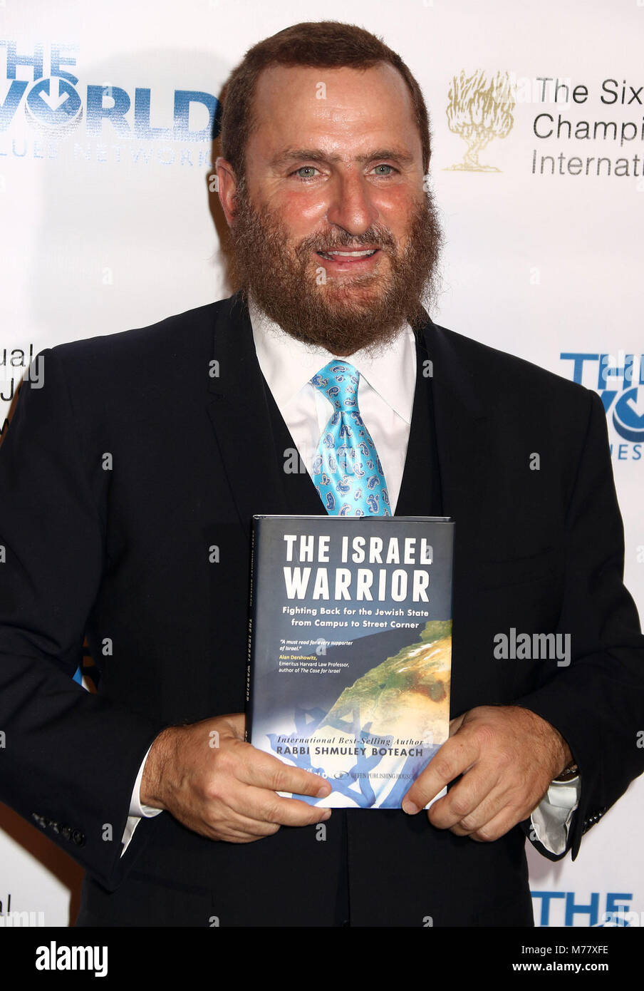 New York City, New York, USA. 8th Mar, 2018. RABBI SHMULEY BOTEACH with ...