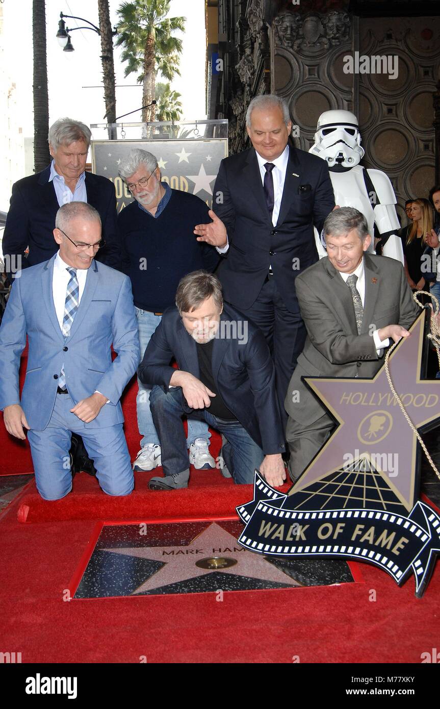 Los Angeles, CA, USA. 8th Mar, 2018. Harrison Ford, Mitch O'Farrell ...