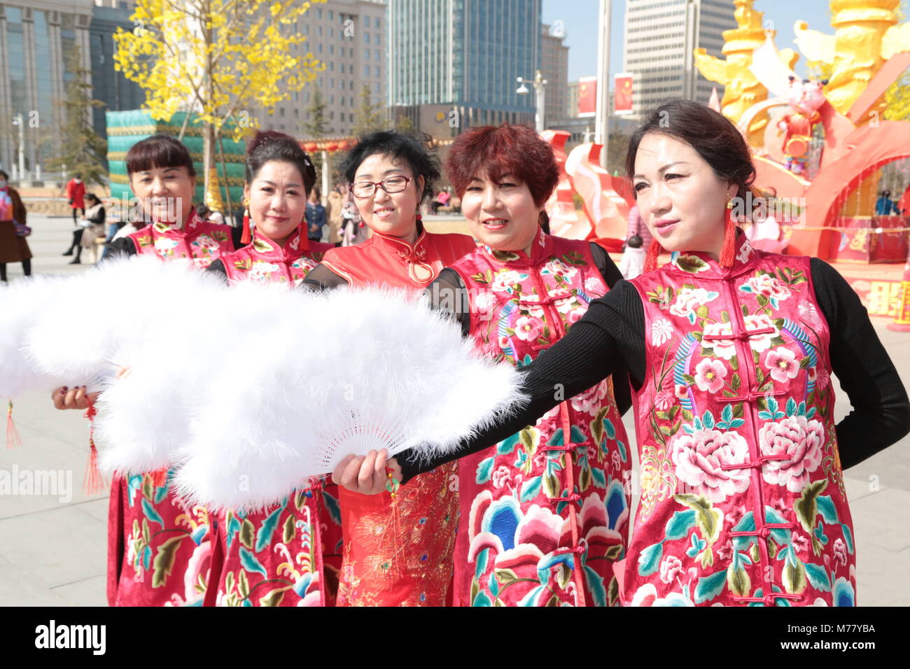 Pingliang, Pingliang, China. 8th Mar, 2018. Pingliang, CHINA-8th March ...