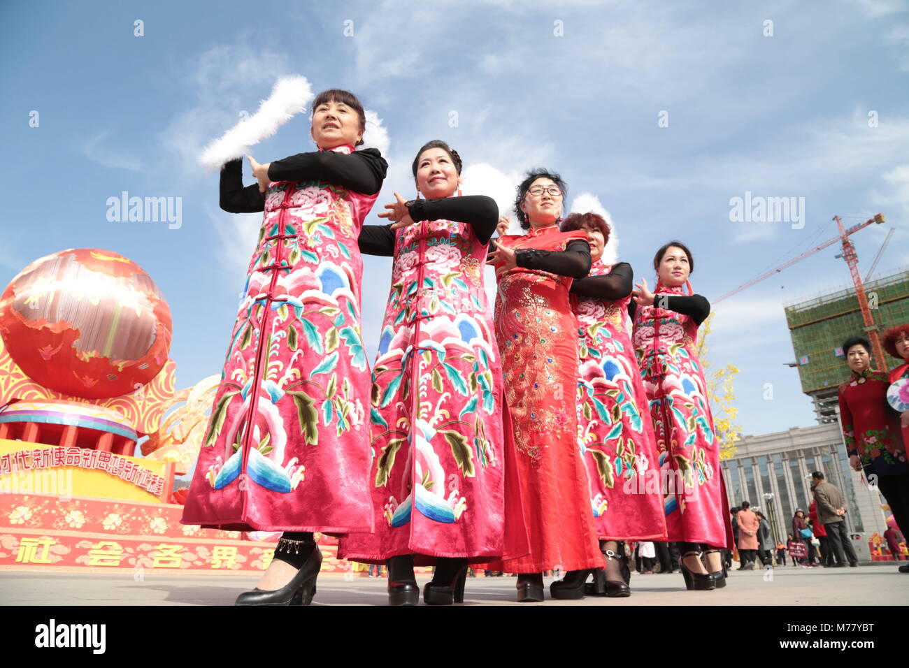 Pingliang, Pingliang, China. 8th Mar, 2018. Pingliang, CHINA-8th March ...