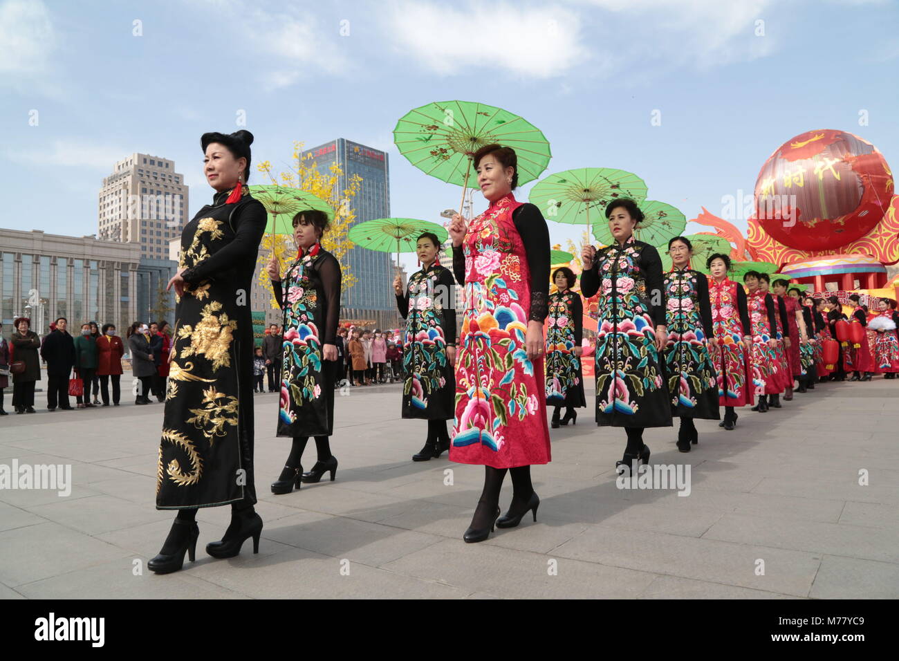 Pingliang, Pingliang, China. 8th Mar, 2018. Pingliang, CHINA-8th March ...