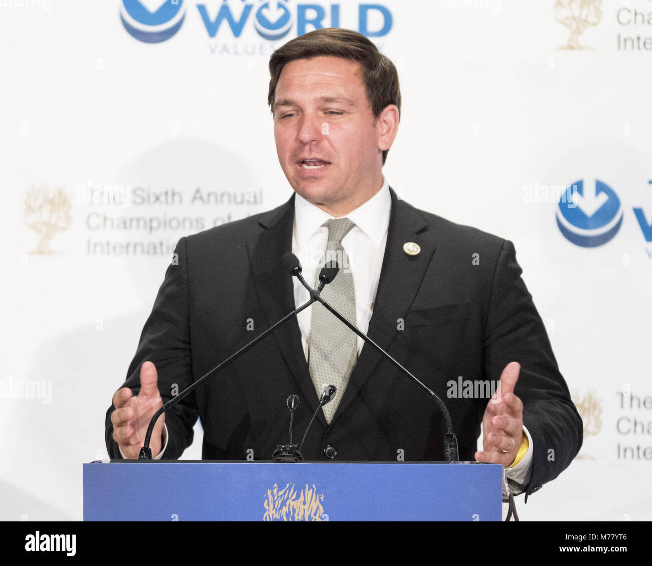New York, NY, USA. 8th Mar, 2018. RON DESANTIS, US Congressman (R) for ...