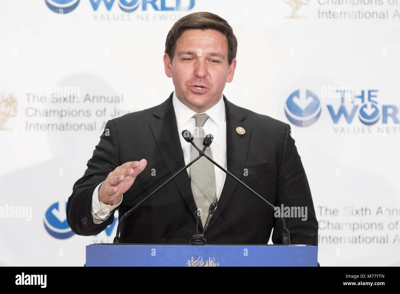 New York, NY, USA. 8th Mar, 2018. RON DESANTIS, US Congressman (R) for ...