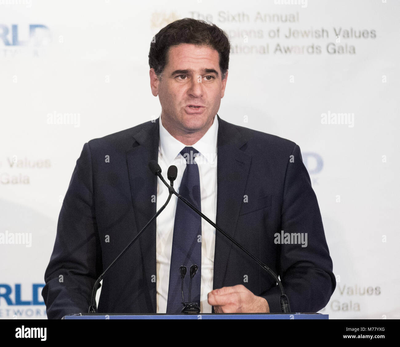 New York, NY, USA. 8th Mar, 2018. RON DERMER, Israeli Ambassador to the ...