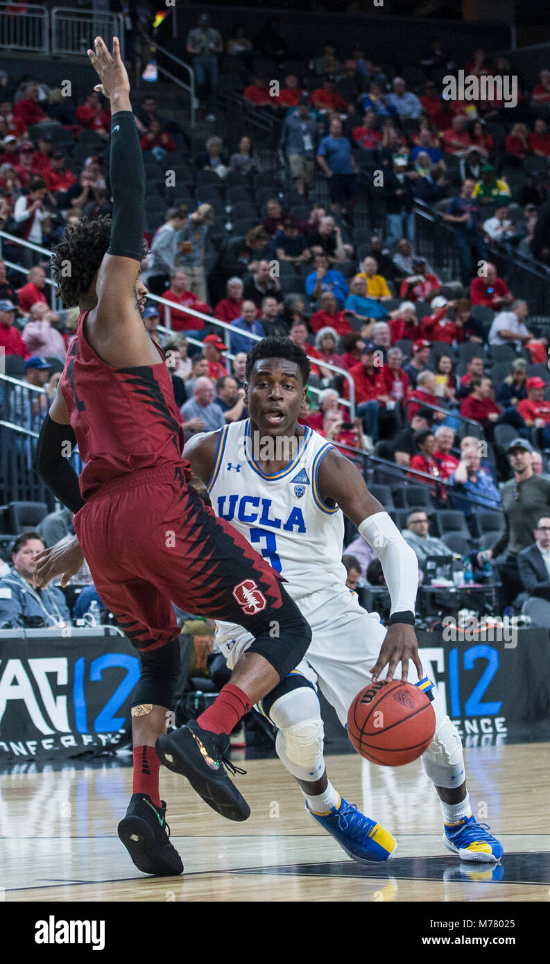 Mar 08 2018 Las Vegas, NV, U.S.A. UCLA guard Aaron Holiday (3) scored ...