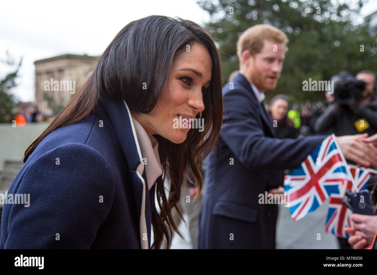 Birmingham, UK. 8th march, 2018. Prince Harry and Meghan Markle ...