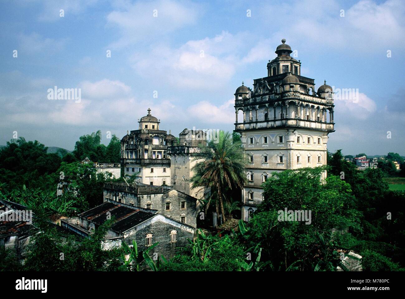 China. 9th Mar, 2018. The castle-like watchtowers and dwellings built ...