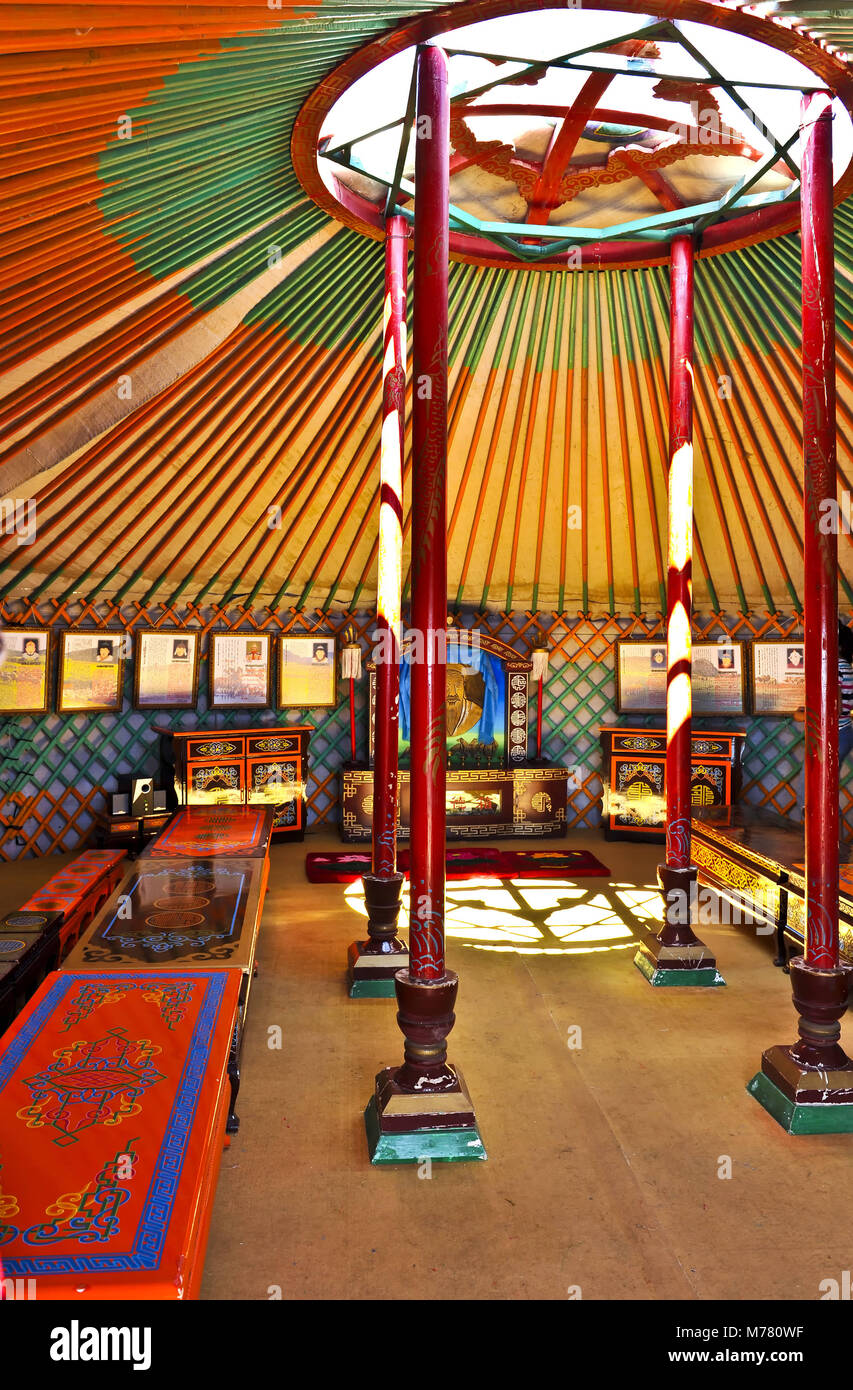 China. 9th Mar, 2018. A yurt in north China's Inner Mongolia.Various ...