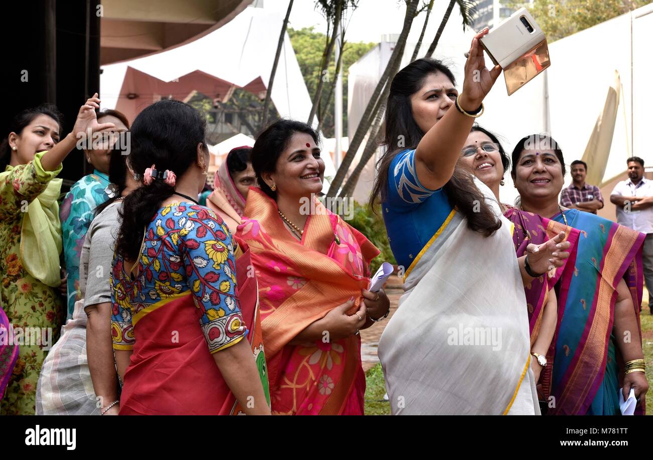 MUMBAI, INDIA - MARCH 8: Women MLA's of different political party ...