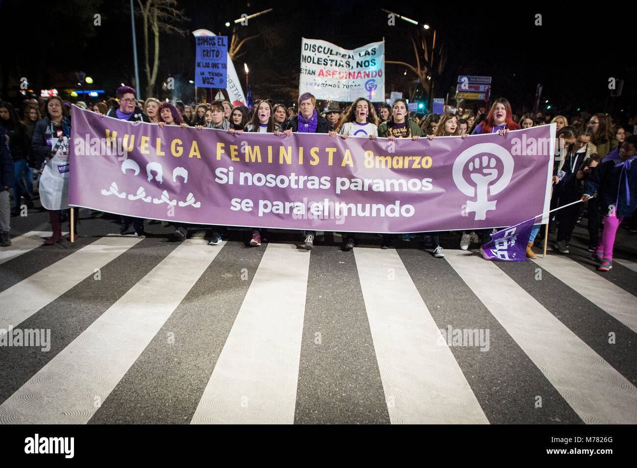 Feminist mobilizations in spain Stock Photo - Alamy