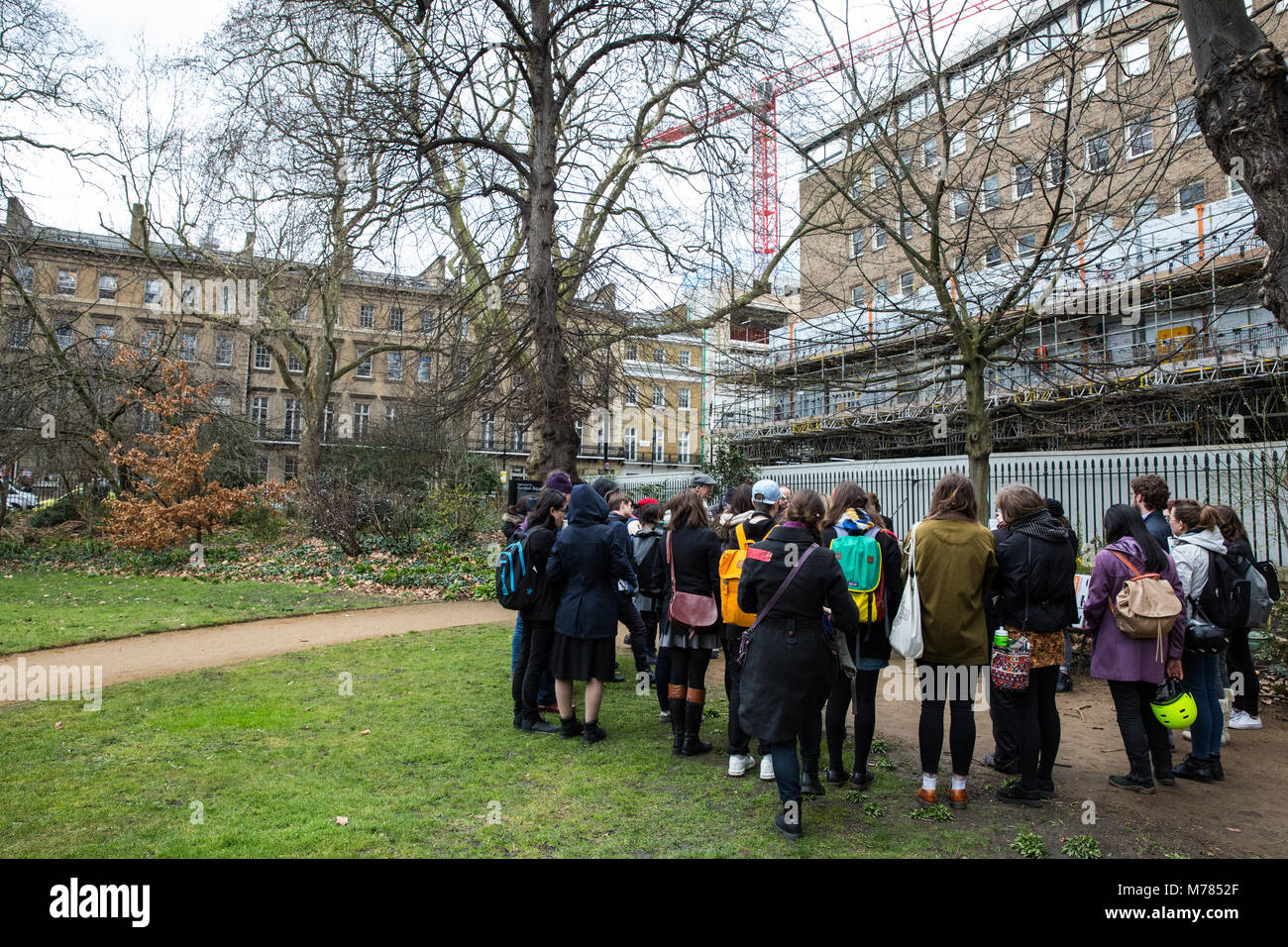 London, UK. 8th March, 2018. University of London students meet in ...