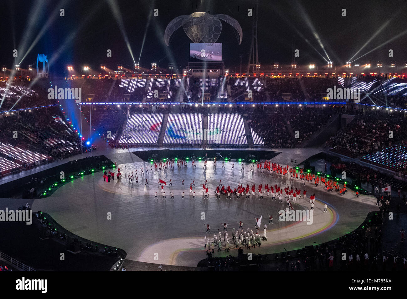 Pyeongchang, South Korea. 9th Mar, 2018. Opening ceremony of the winter ...