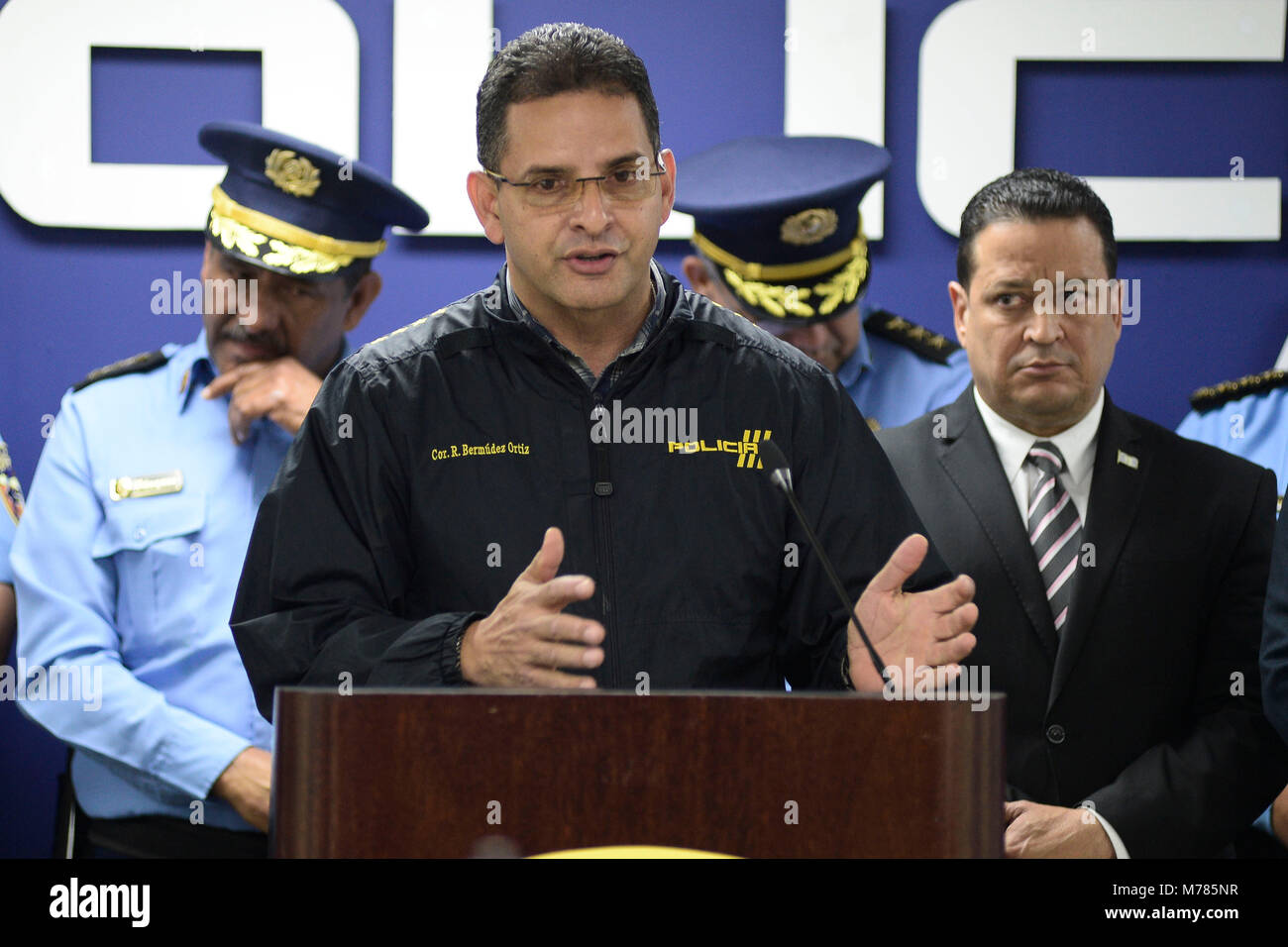 SAN JUAN, Puerto Rico. , . DESDE EL CUARTEL GENERAL DE LA POLICIA EN ...