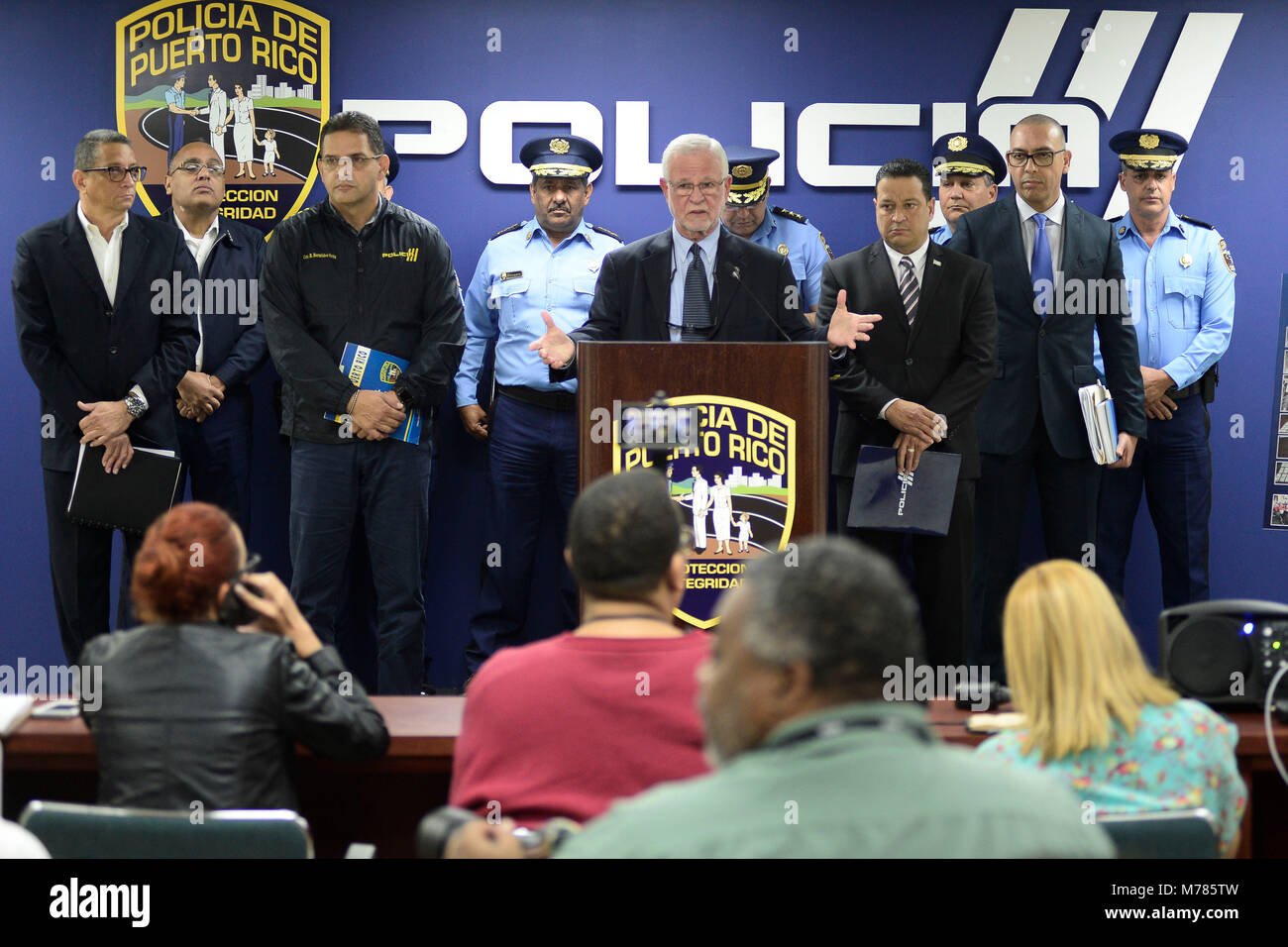 SAN JUAN, Puerto Rico. , . DESDE EL CUARTEL GENERAL DE LA POLICIA EN ...