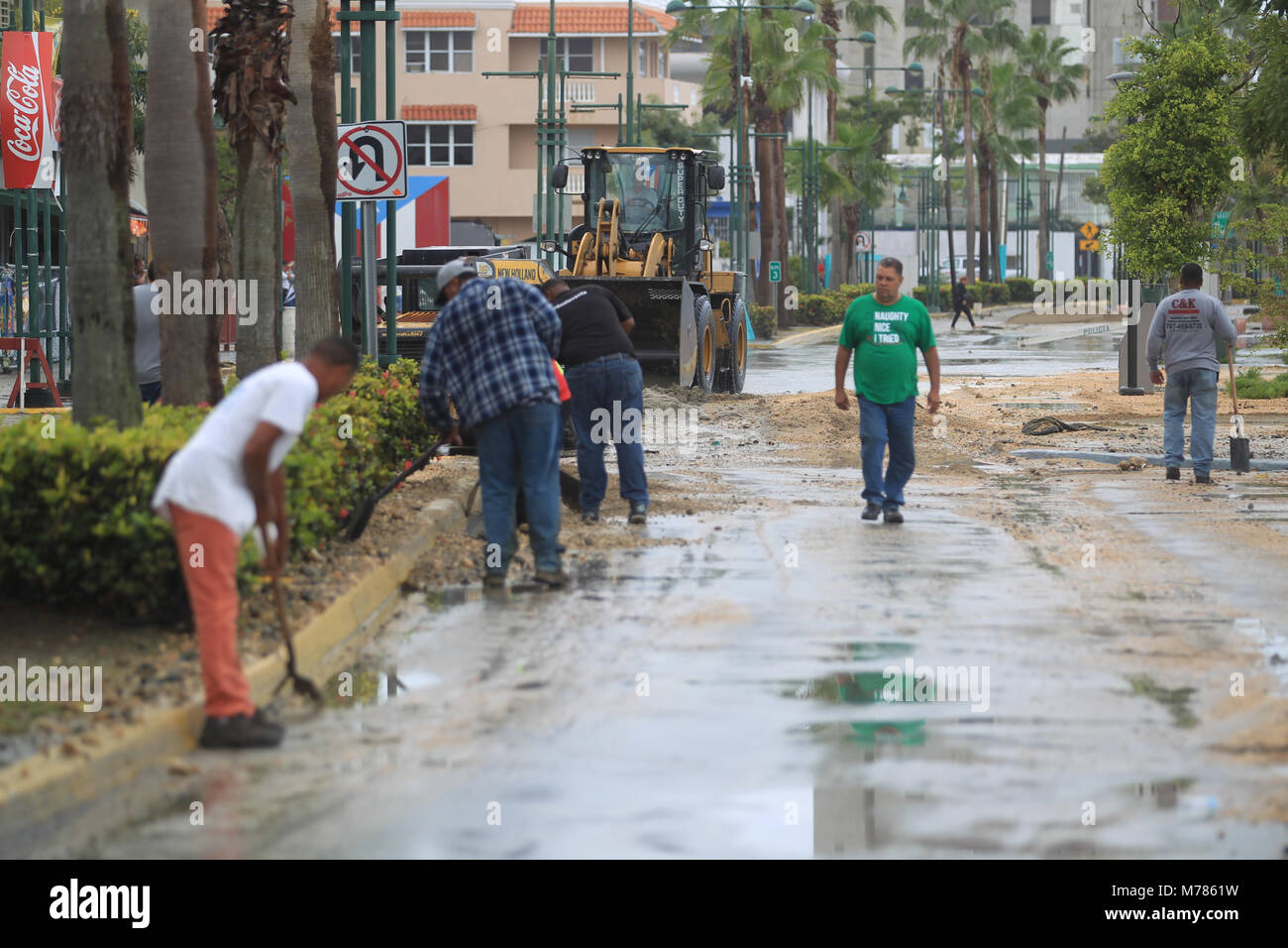 Puerto Rico. 05th Mar, 2018. 2018 03 05 . Marejada afecta el frente ...